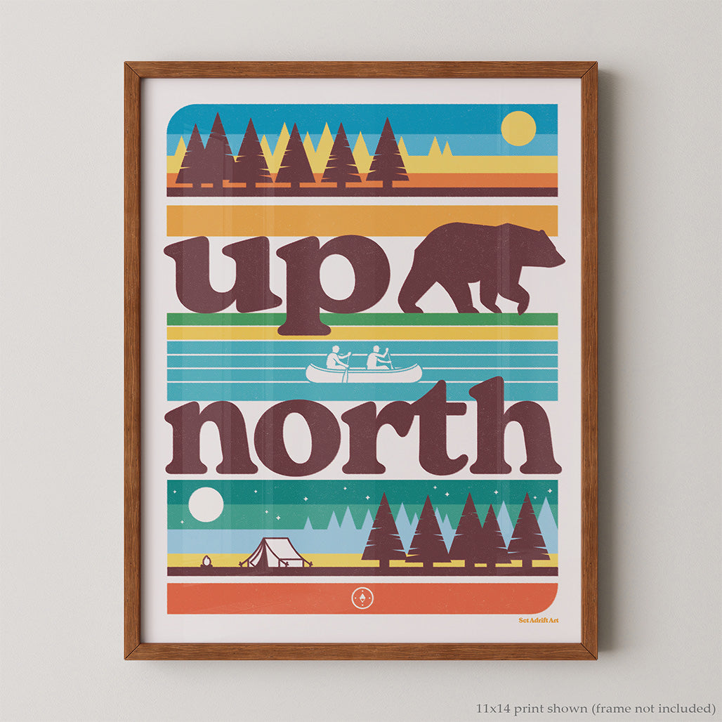 Up North Retro – Set Adrift Art